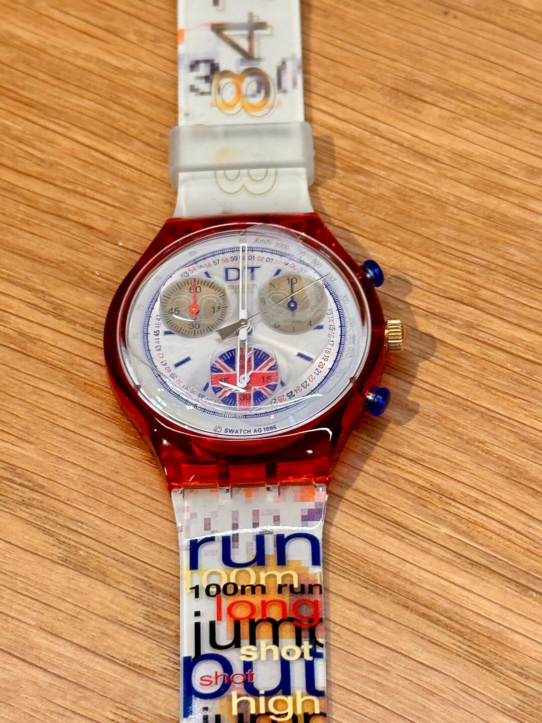 Vintage Swatch Chrono DALEY THOMPSON Watch From 1996 Olympics NEW - Etsy