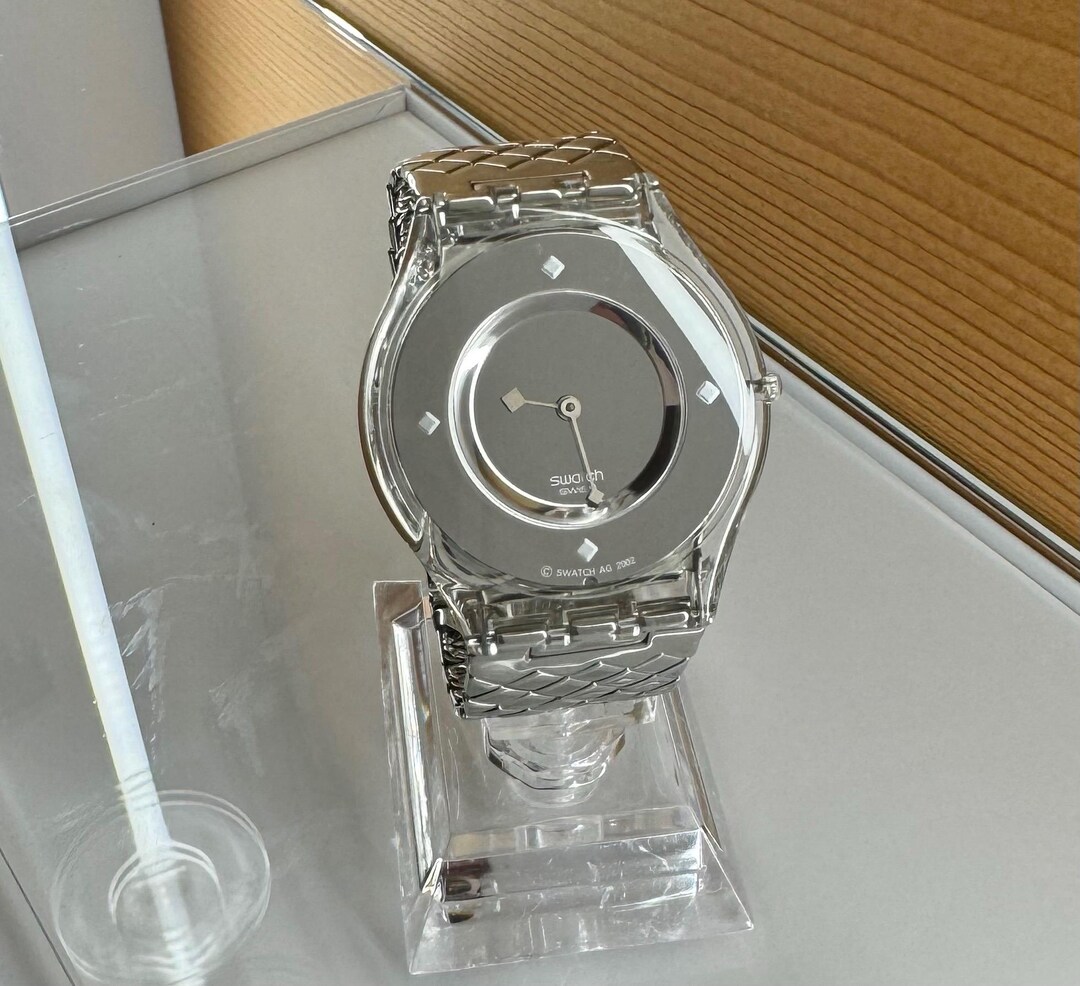 Swiss Swatch Skin Silver Scales Jewelry Watch Good Condition - Etsy