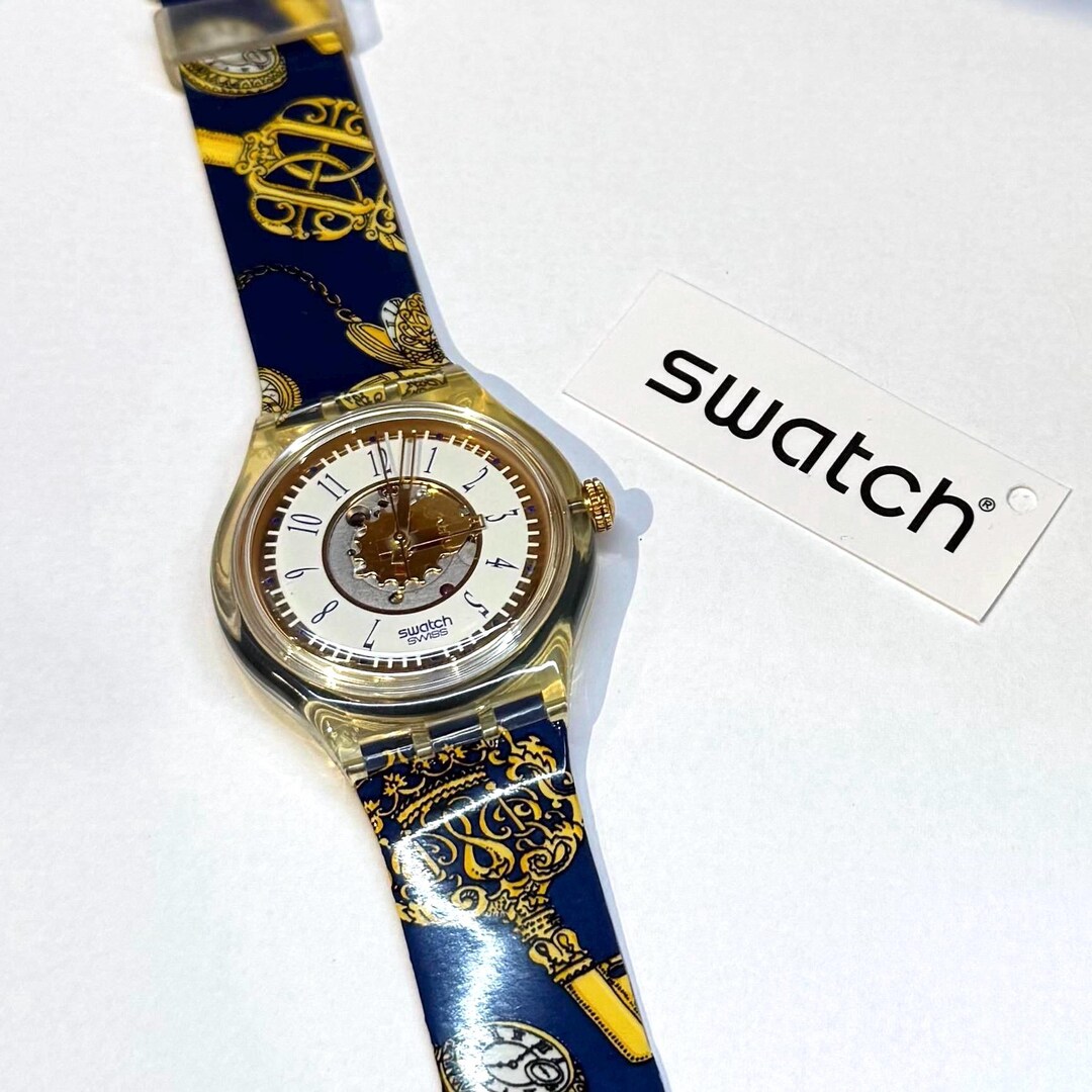 Vintage Swatch Automatic Skeleton Watch SAK106 - Transparent Case ...