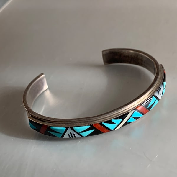 Turquoise Inlaid Bracelet - Etsy