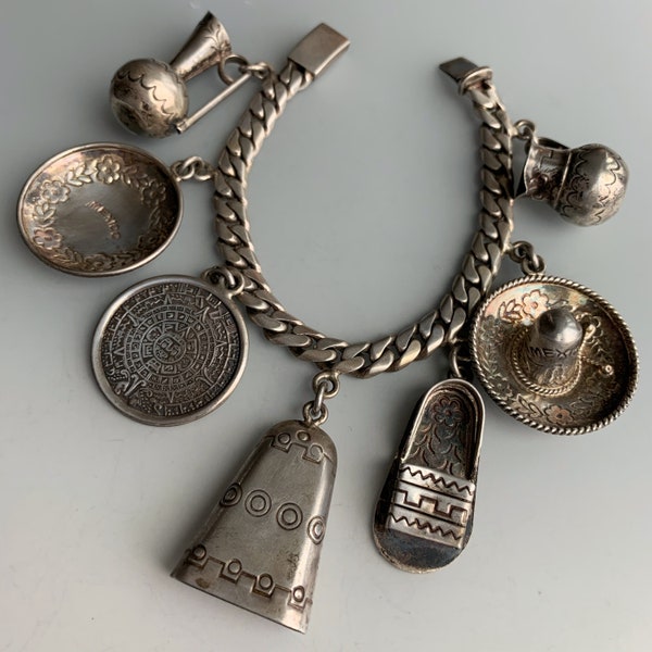 Sterling Mexican Bracelet - Etsy