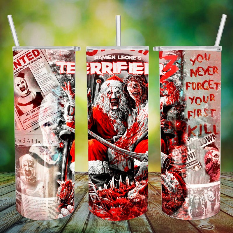 Terrifier 20oz Tumbler Art - Etsy