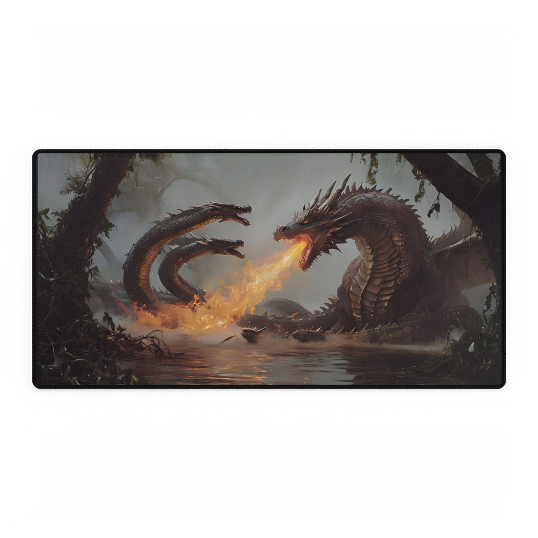 Desk Matt, Matt, Fantasy Dragon Desk Mat - Gaming & Office Decor ...
