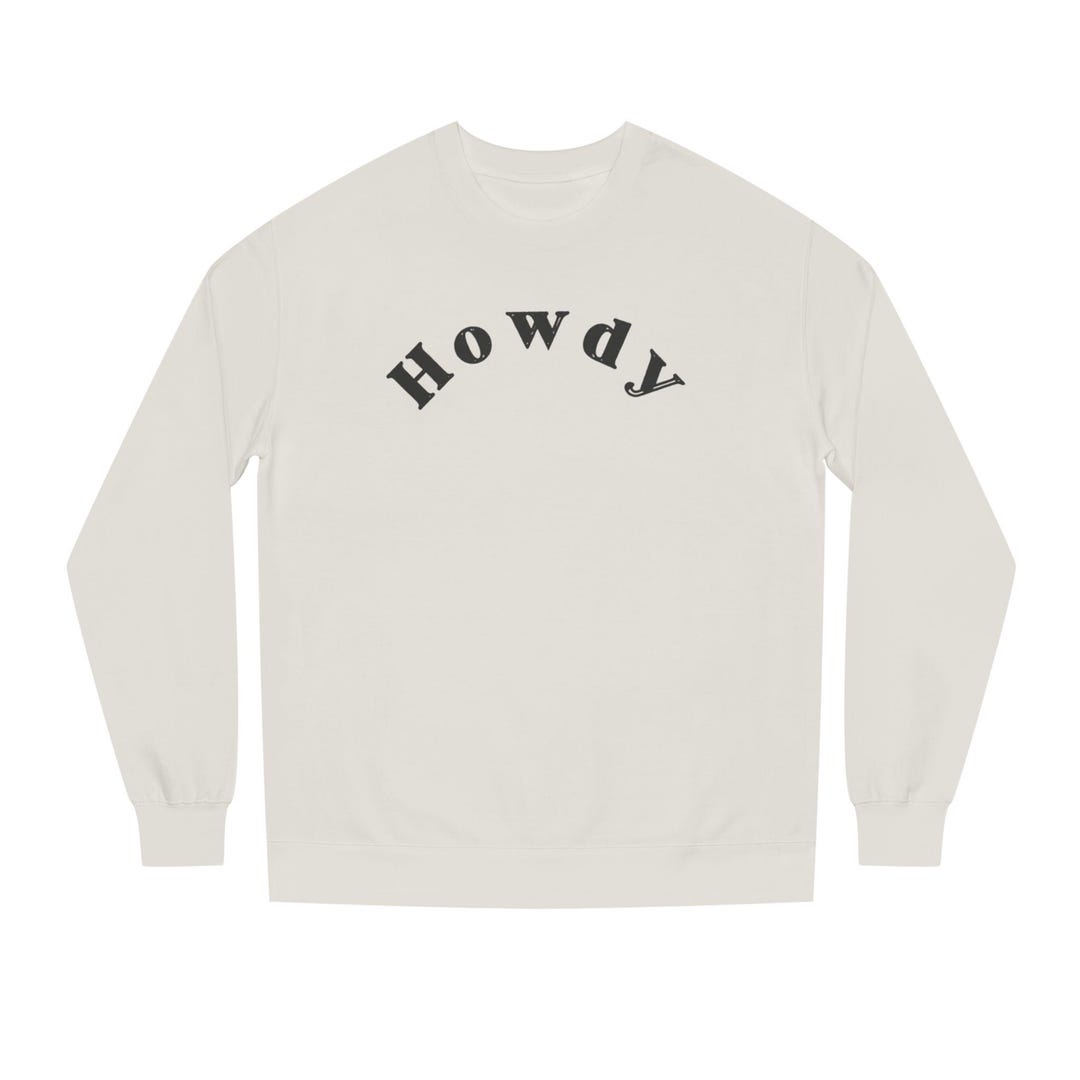 Western Howdy Unisex Crew Neck Sweatshirt - Cowboy Cowgirl Horses ...
