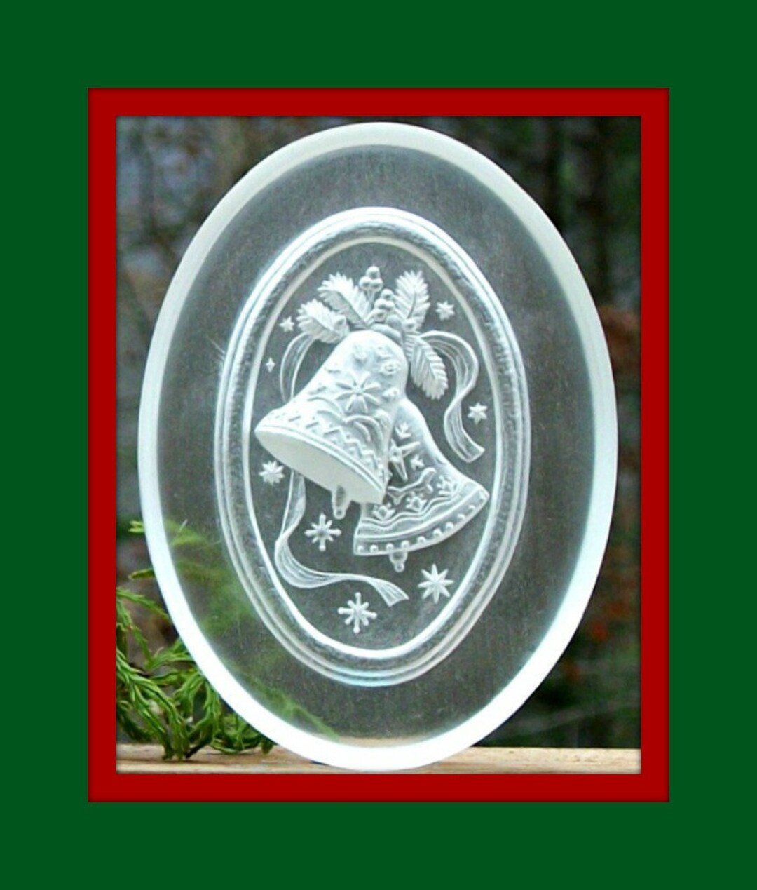 2013 Clear Festive Bells Cookie Mold Springerle Mold Marzipan Mold Bell ...