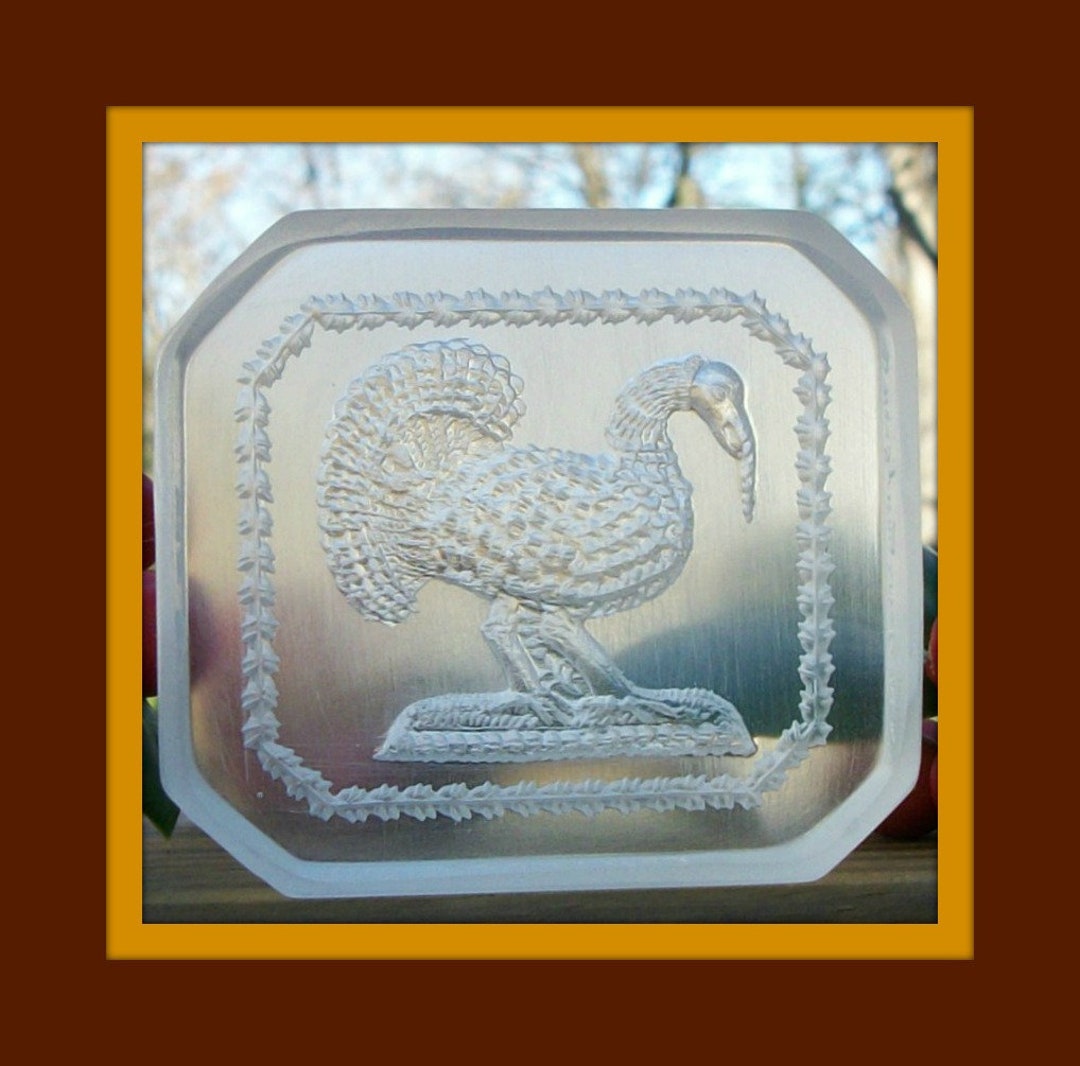 477 Clear Tinted SMALL HK Turkey Cookie Mold - Springerle Mold ...