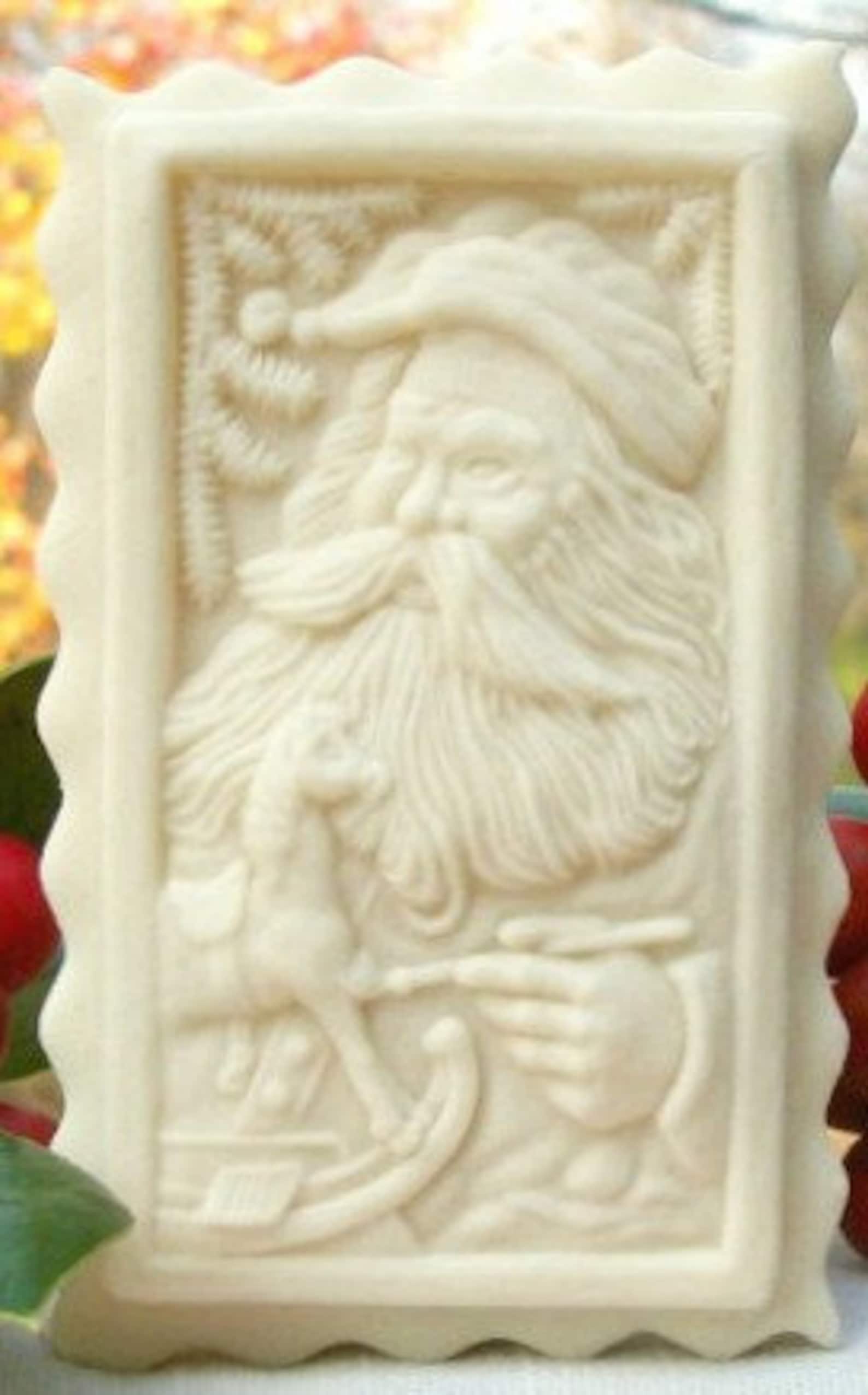 1708 Clear Tinted 2013 TSB Santa Mold Springerle Mold - Etsy