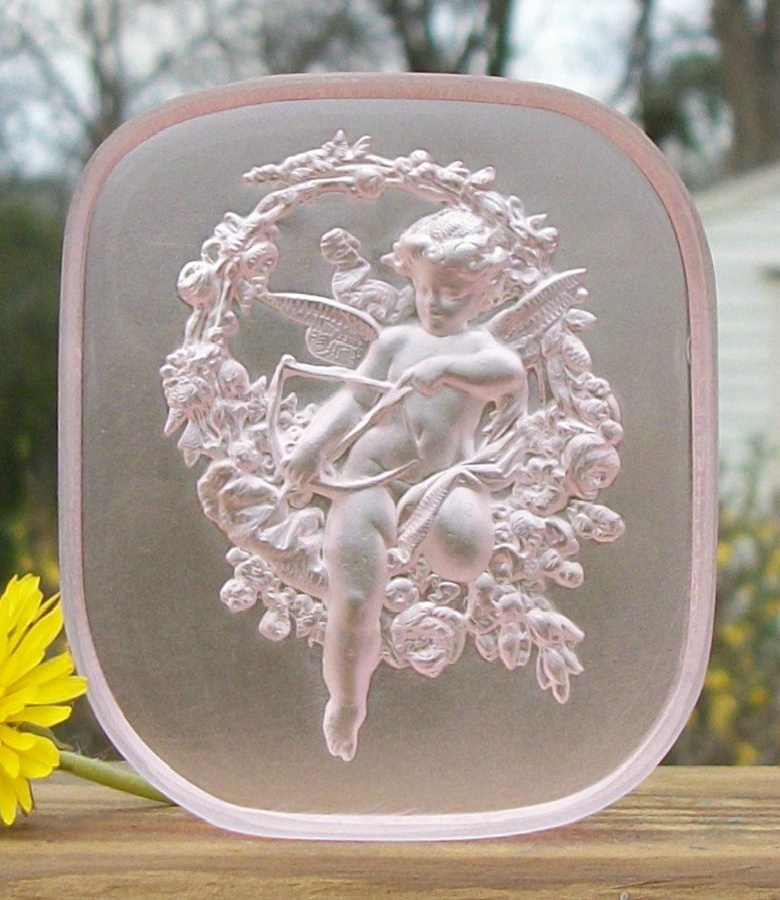 217 Clear Tinted Valentine Cupid Mold Springerle Mold - Etsy