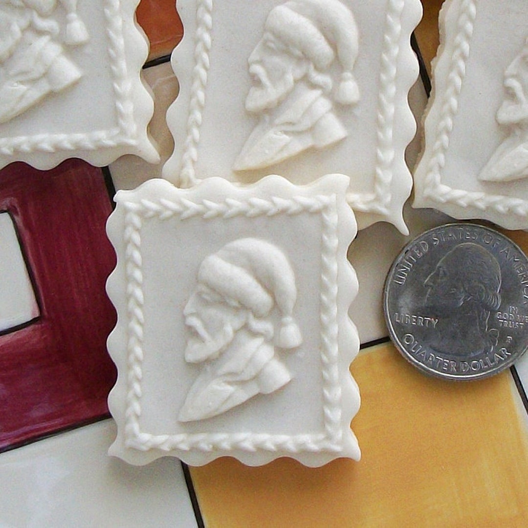Mold & Cutter #2094 Santa Profile Mold - Springerle Mold - Marzipan ...
