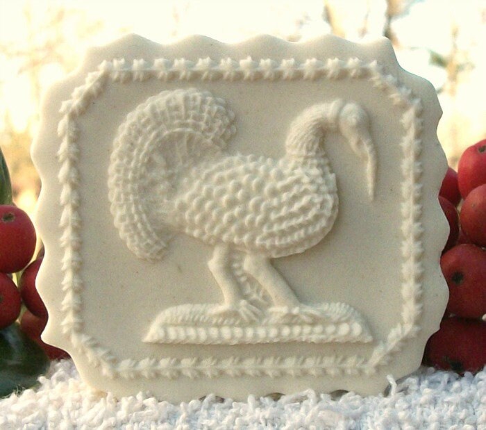 477 Clear Tinted SMALL HK Turkey Cookie Mold - Springerle Mold ...
