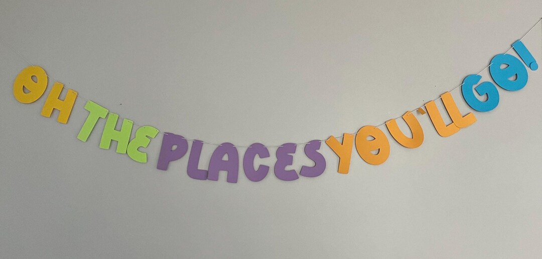 Oh the Places You’ll Go! - Graduation Banner - Etsy