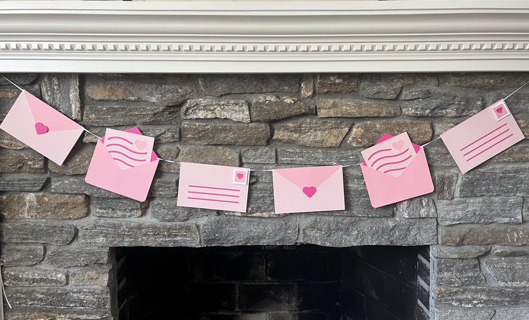Love Letter Banner – Valentine’s Day Decor, Galentine’s Party Garland ...