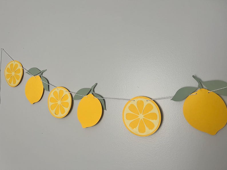 Lemon Garland, Citrus Fruit Garland, Party Decor, Baby or Bridal Decor ...