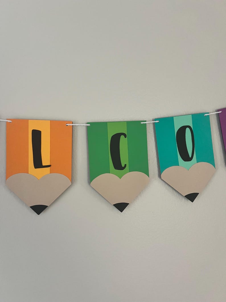 Welcome Pencil Banner-teacher Banner-classroom Decor - Etsy