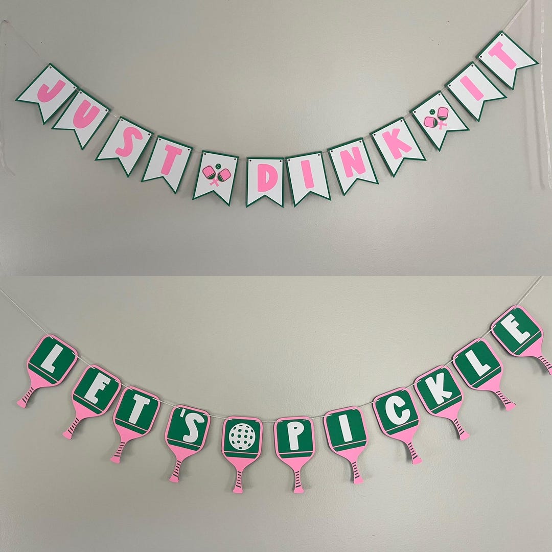 Pickleball Banner - Pickleball Party Decor - Pickleball Birthday Banner ...