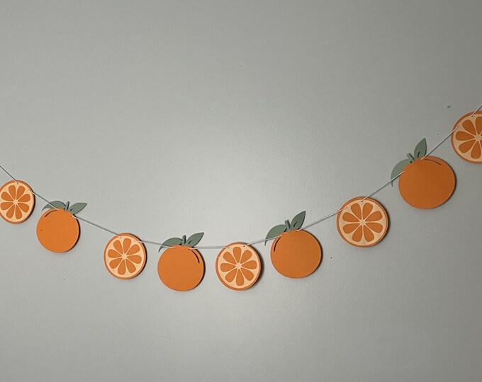 Clementine Garland, Citrus Fruit Garland, Party Decor, Baby Shower ...