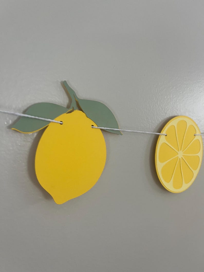 Lemon Garland, Citrus Fruit Garland, Party Decor, Baby or Bridal Decor ...