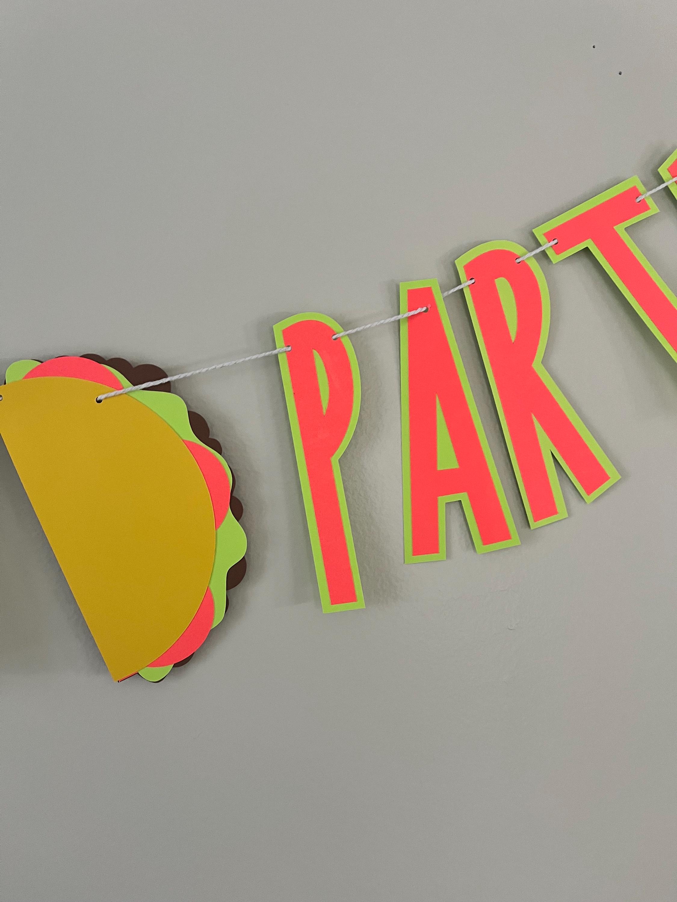 Taco Banner - ‘taco Bout a Party’ Banner - Taco Bar Banner - Taco Decor ...