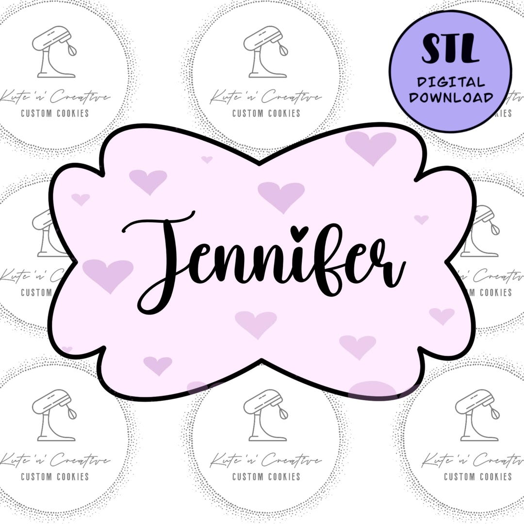 Jennifer Plaque Cutter / STL File - Etsy