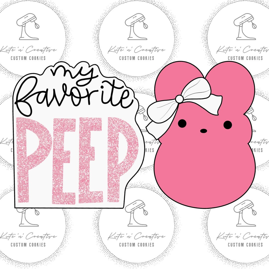 My Favourite Peep Cookie Cutter Set - Etsy