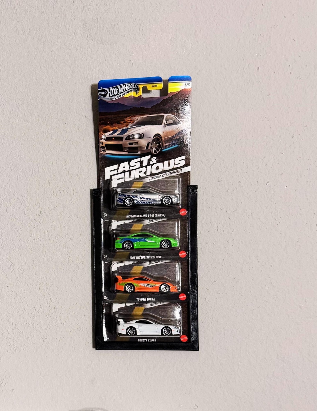 SET OF 3 OR 5 Hot Wheels/die Cast Wall Mount Displays: a Simple Option ...