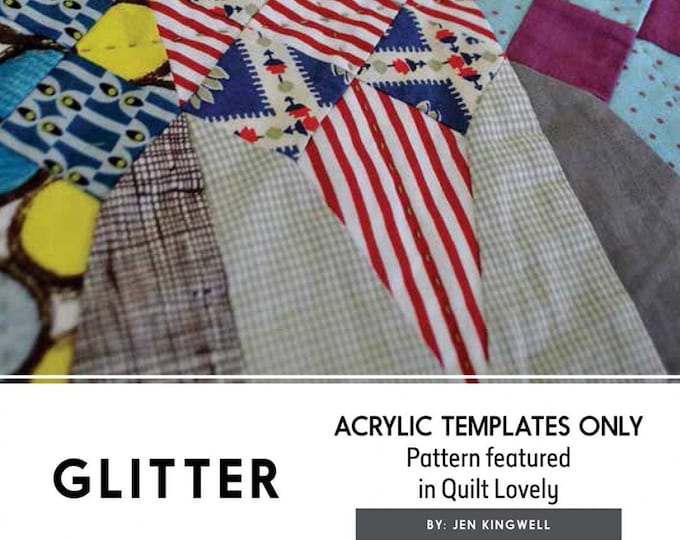 Glitter Acrylic Template Set by Jen Kingwell quilt Lovely - Etsy