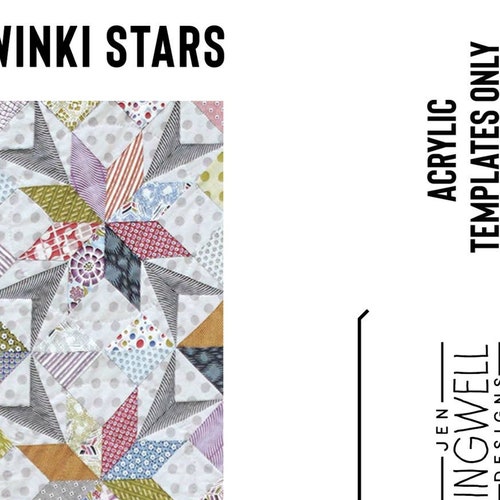 Winki Stars Template Set by Jen Kingwell pattern in Quilt - Etsy New ...