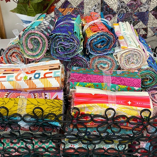 Modern Scrap Fabric Rolls Ten 1/6 Yard Cuts 6 X - Etsy