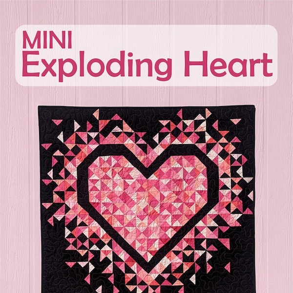Exploding Heart Quilt Pattern - Etsy