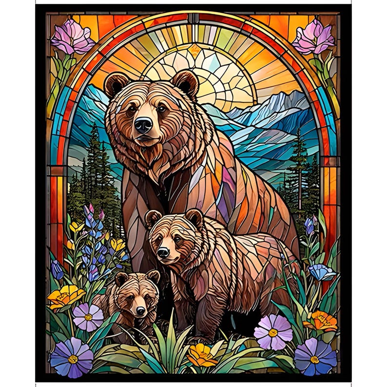 Sunlit Bears Panel 31561-X From Quilting Treasures - Etsy