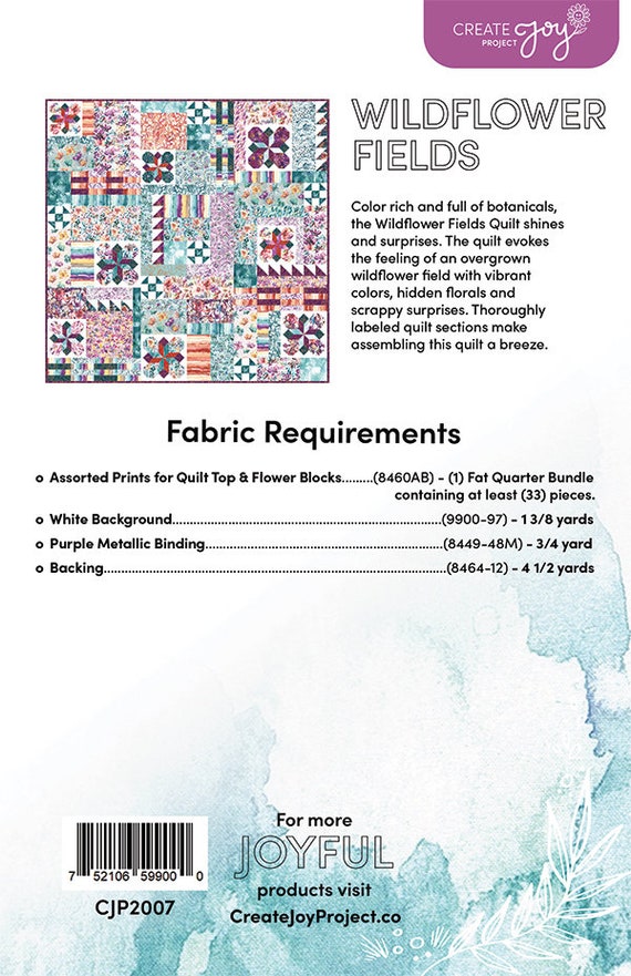 Sewing & Needlecraft Wild flower fields quilt pattern by Laura Muir and ...