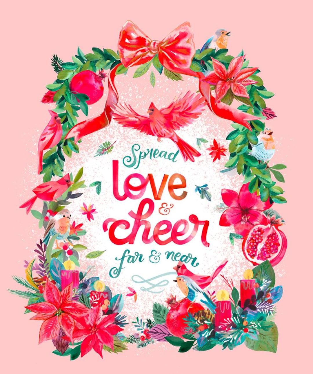 Preorder: Love and Cheer Panel 36" X 44" by Amarilys Henderson for Moda ...