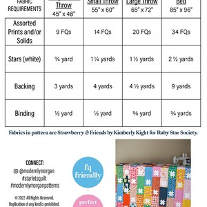 Starlets Quilt Pattern by Morgan Mccollough | Paper Pattern - Etsy