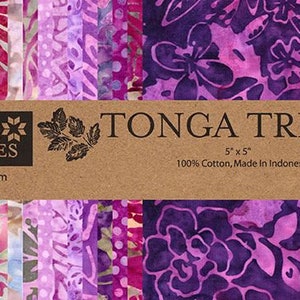 Tonga Treats Batiks Charm Pack in Pansy 42-5" Squares Aug 2023 - Etsy