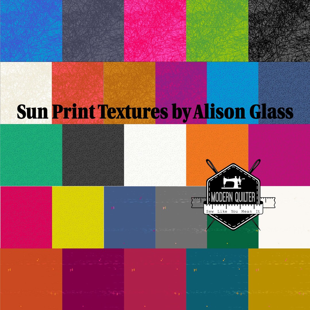 Sun Print Textures Charm Pack by Alison Glass | 42 Assorted 5" Squares ...