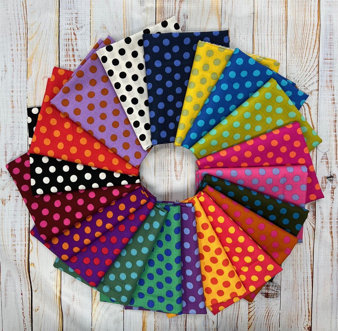 Kaffe Fassett {SPOTS} - Fat Quarter Fabric Bundle - 20 Prints - Etsy UK