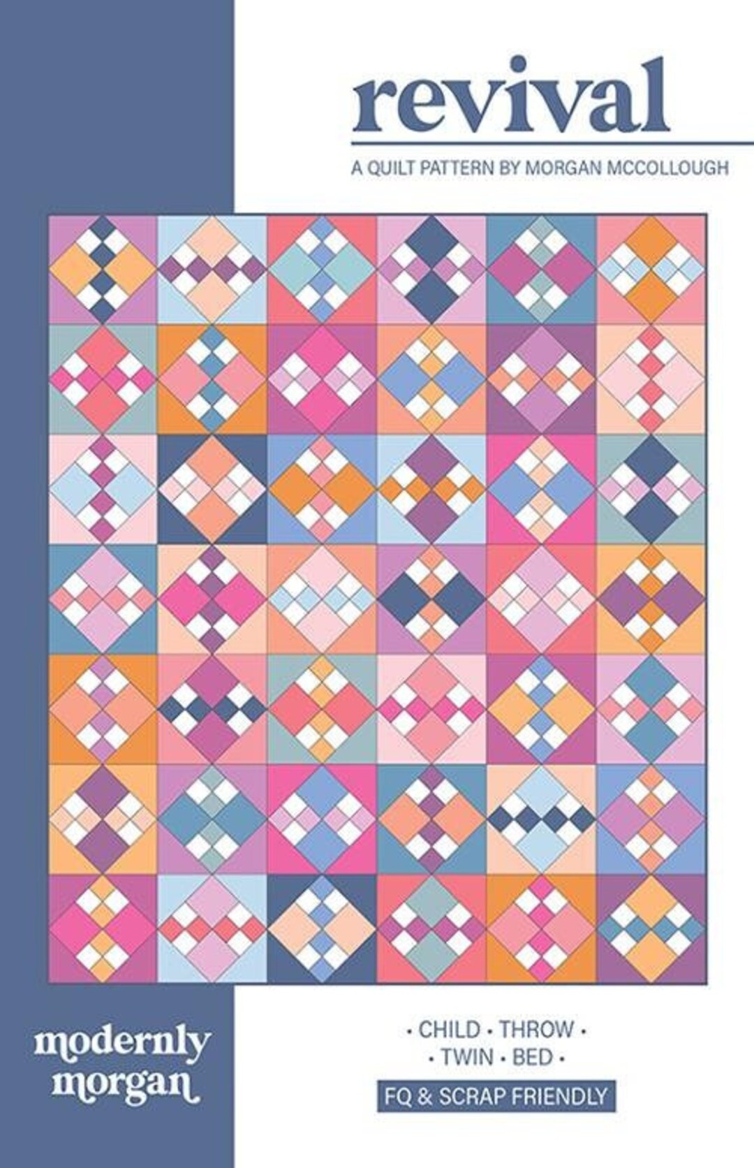 Revival Quilt Pattern by Modernly Morgan | Multiple Size Paper Pattern ...