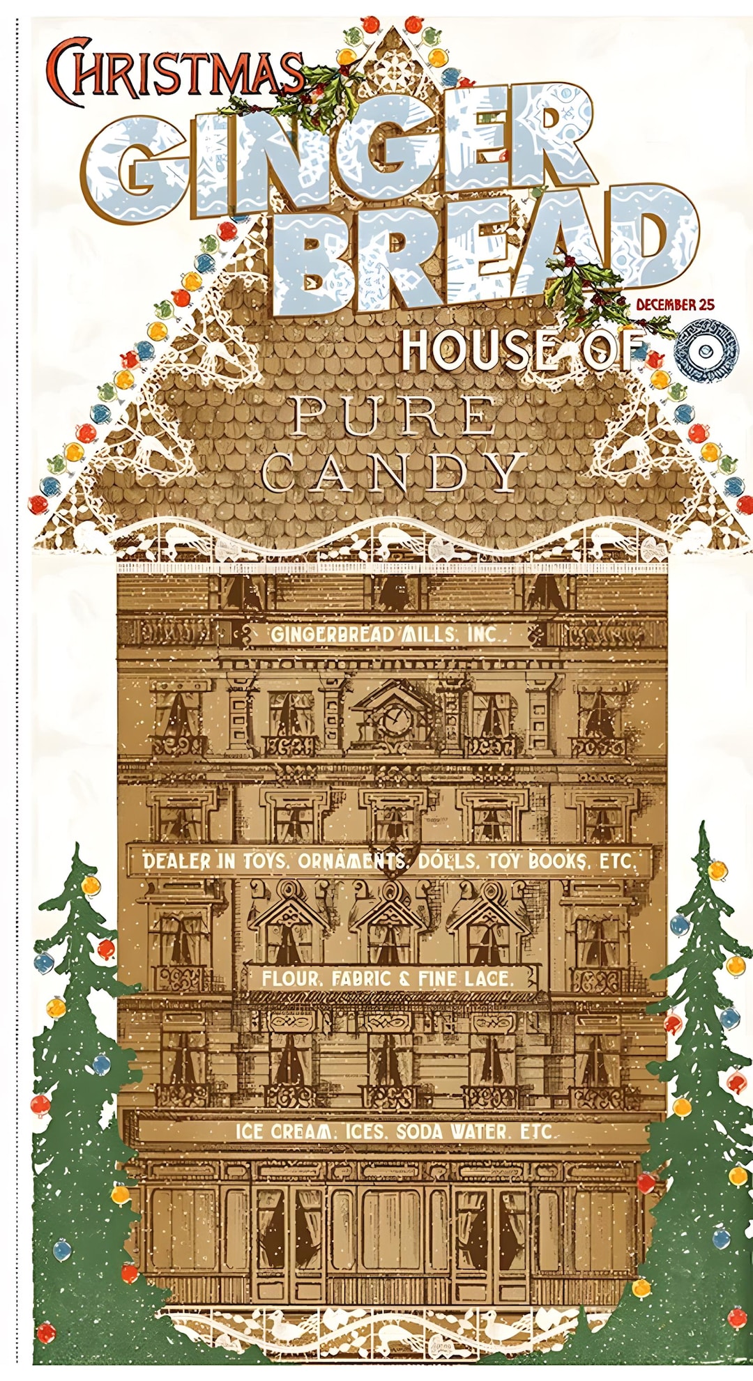 Preorder: Gingerbread House Panel P17840 by J. Wecker Frisch-24" X 43 ...
