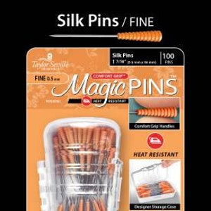 Magic Pins 1 7/16-inch Silk Fine | Pack of 100 Pins | Heat Resistant - Etsy