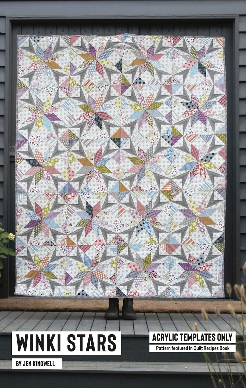 Winki Stars Template Set by Jen Kingwell pattern in Quilt - Etsy