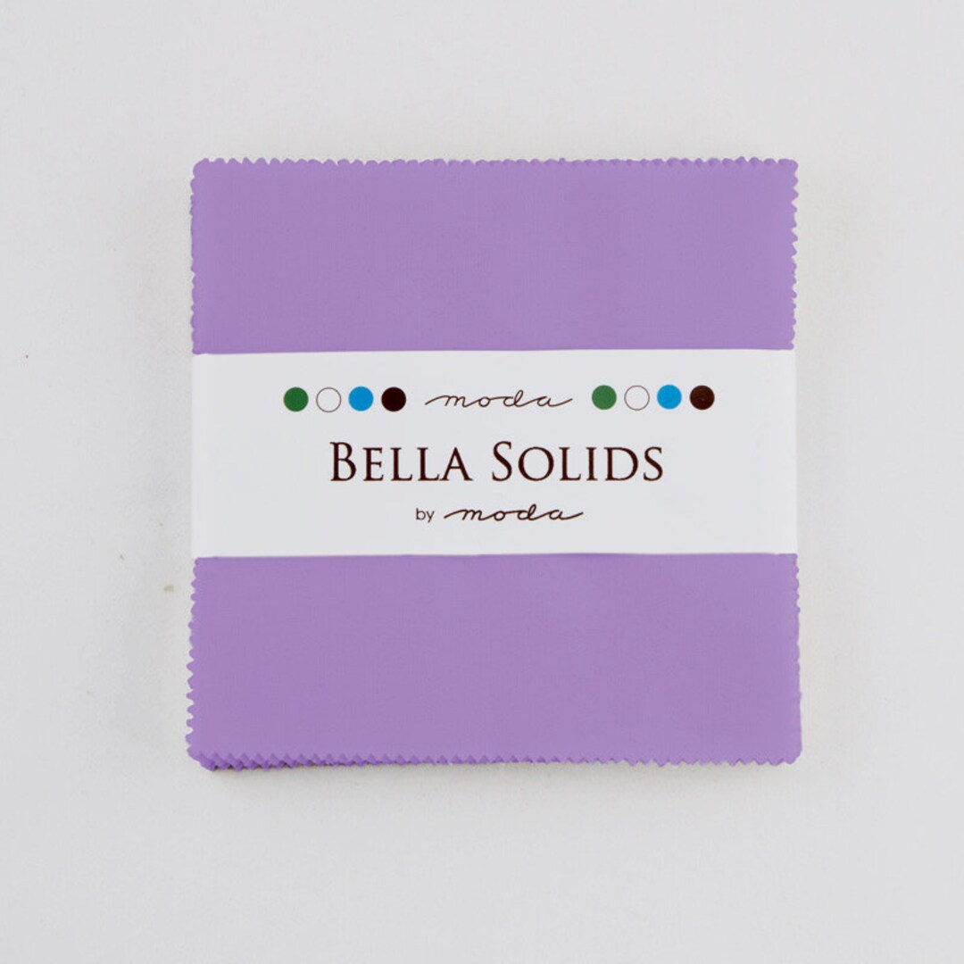 Bella Solids Charm Pack - Hyacinth Purple 9900PP-93 by Moda - Etsy