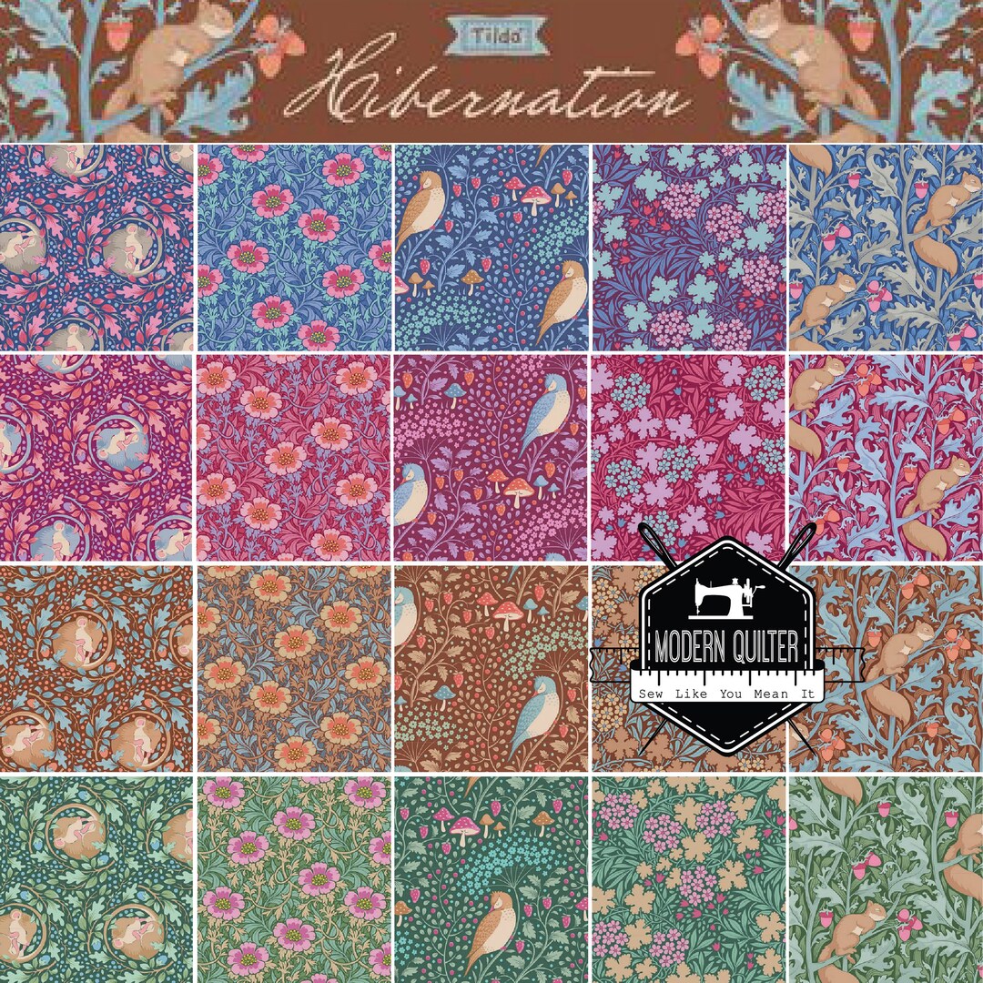 Hibernation Fat Quarter Bundle by Tilda 18 Pieces - Etsy