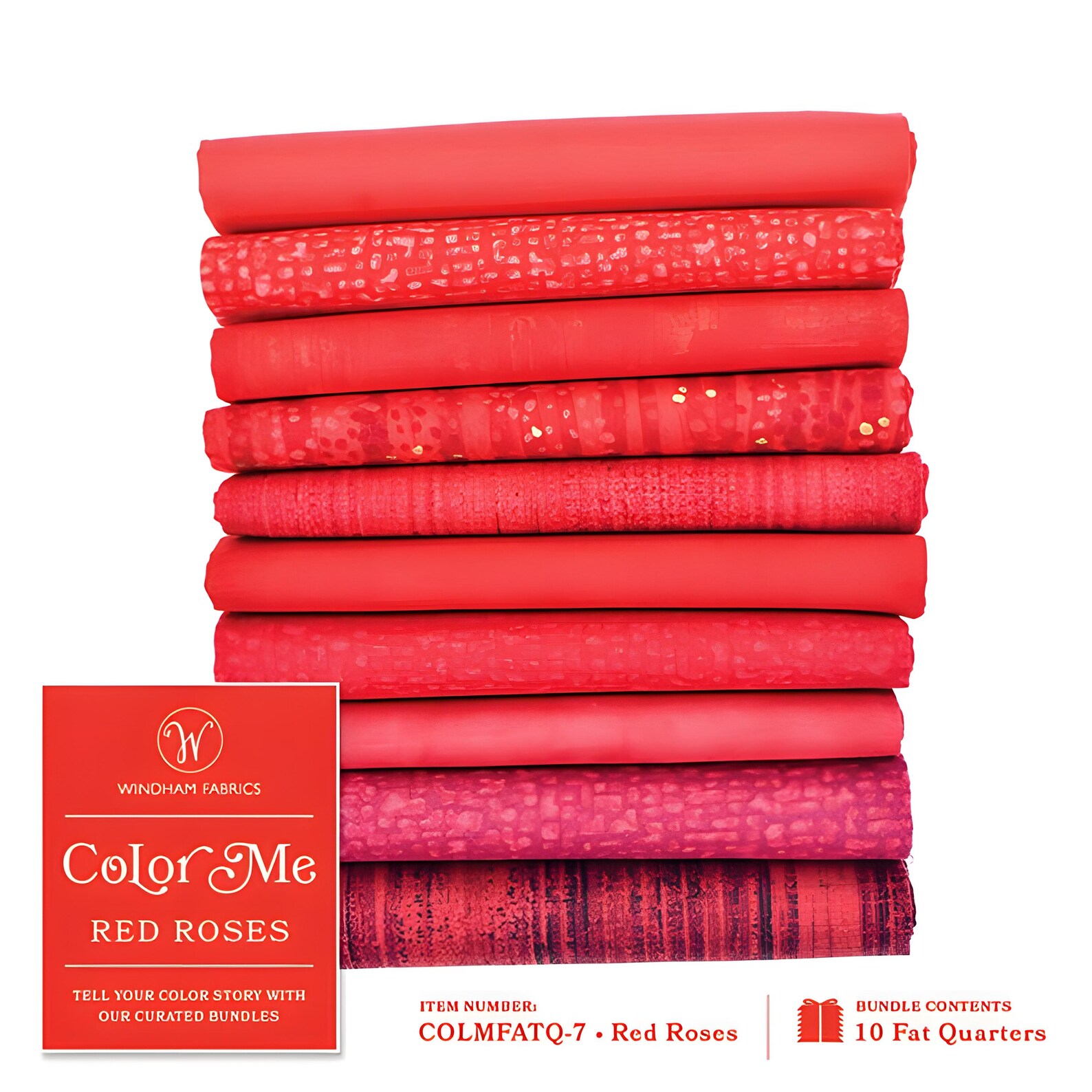 Color Me Red Roses Fat Quarter Bundle by Windham - 10 Prints - Etsy