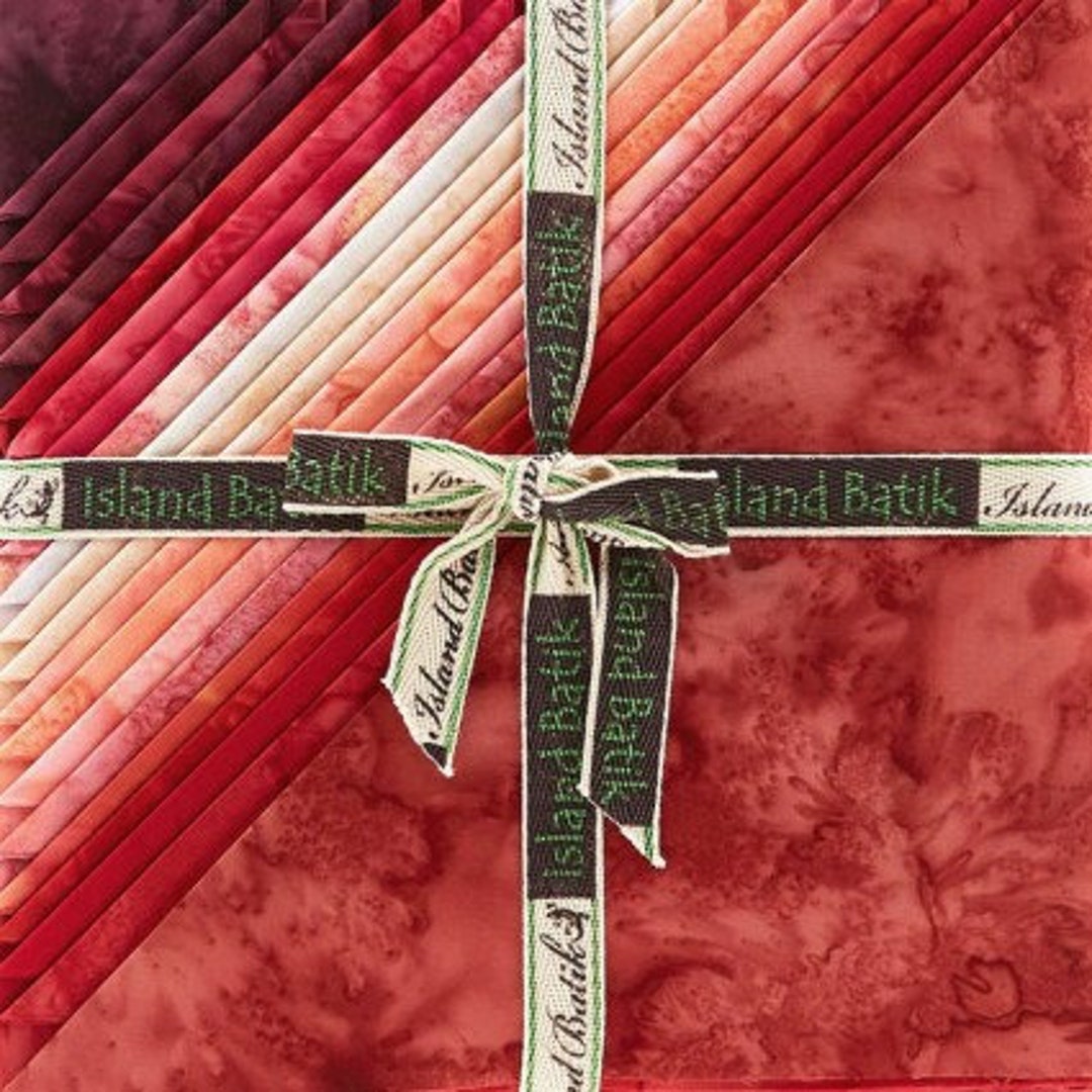 Ravishing Reds by Island Batiks 10" Squares (layer Cake) - Etsy