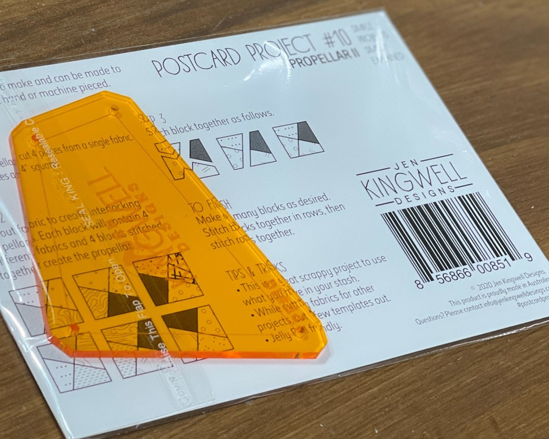 Postcard Project #10: Propellar II by Jen Kingwell - Etsy