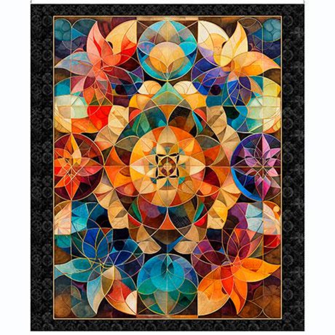 Preorder: Solstice Kaleidoscope Panel 31226-X From Quilting Treasures ...