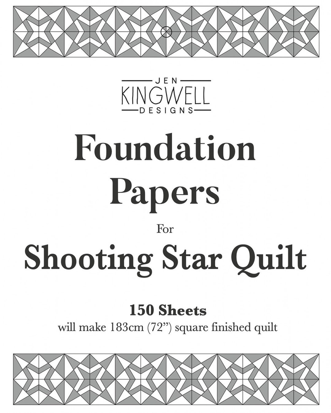 Shooting Star Quilt Foundation Papers by Jen Kingwell - Etsy