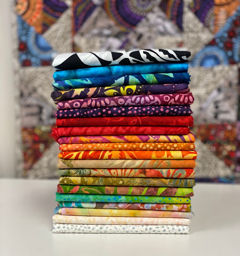 Santori Batiks Half Yard Bundle From Moda 20 Prints - Etsy