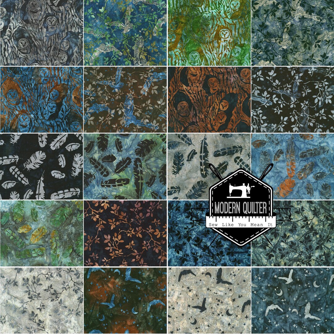 Artisan Batiks Midnight Owls Precut Fat Quarter Bundle | FQ-2172-20 ...