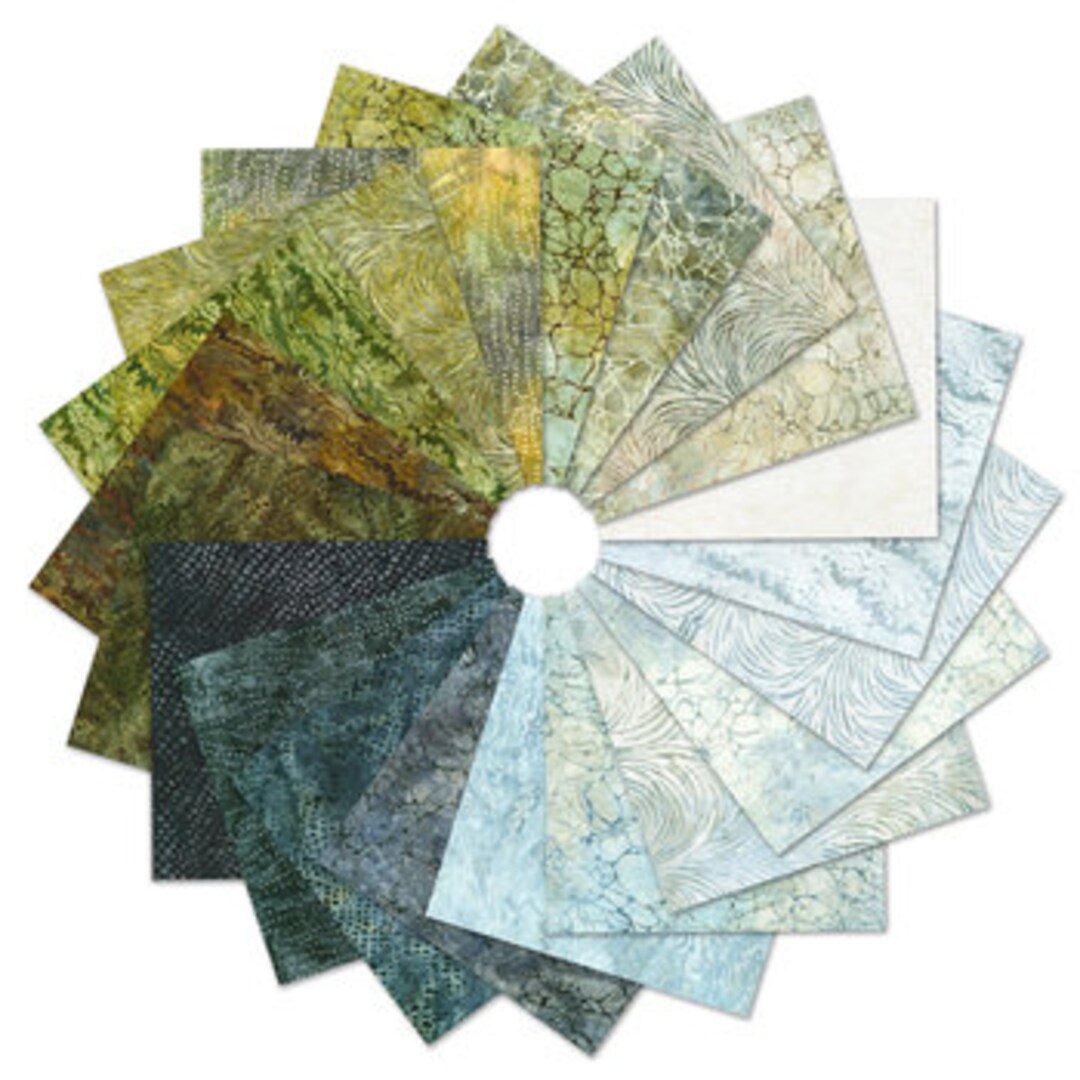 Artisan Batiks Patterns of Nature Precut Fat Quarter Bundle of 20 ...